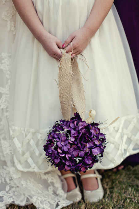 flower girl with pomander- photo by Austin based wedding photographer ...
