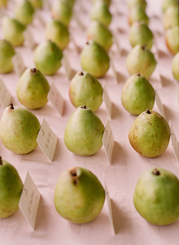 pears wedding decor wedding photo by Elizabeth Messina Photography ...