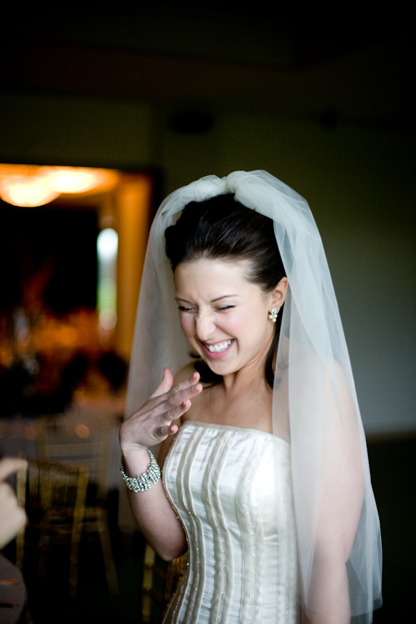 laughing bride - photo by Seattle based wedding photographers La Vie ...