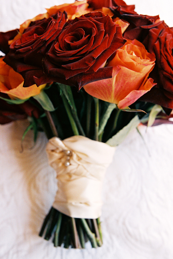 read ad orange rose wedding bouquet photo by Yvette Roman Photography ...