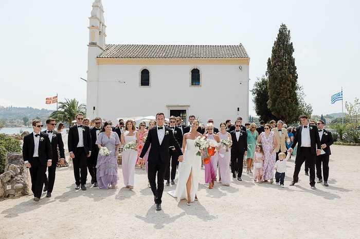 A Corfu Wedding at One of the Most Charming Seaside Churches in Greece ...